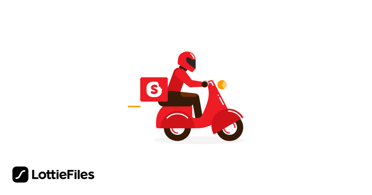 Free Delivery Rider Animation by Kyle Robertson | LottieFiles