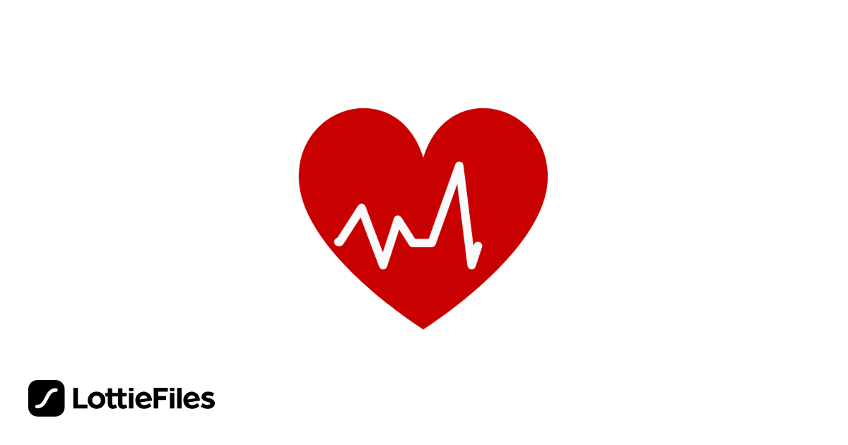 Free Heart with ECG Animation by Andrew Scheidl | LottieFiles