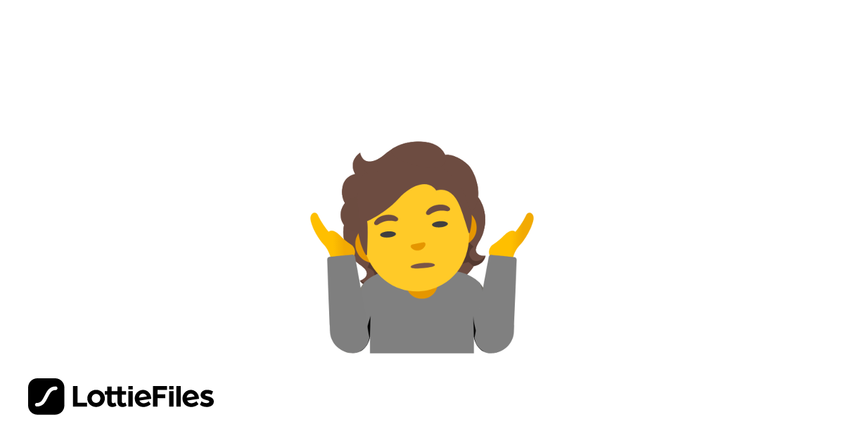 Free Shrug Animation by James Maloney | LottieFiles