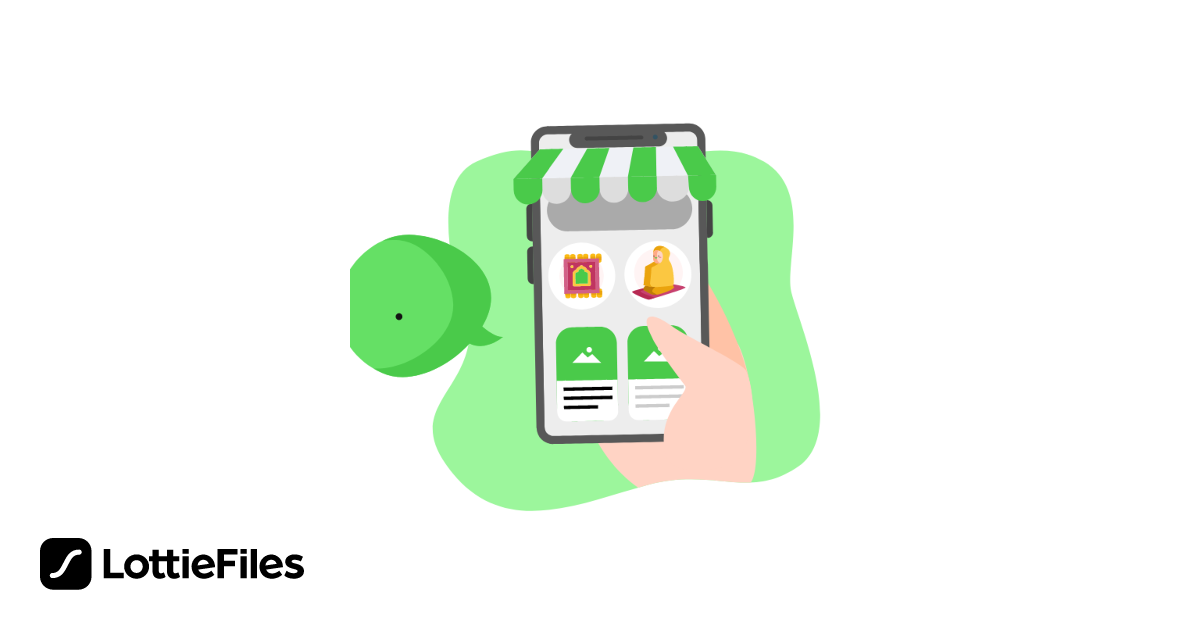 Free Shopping Green Animation by AhmedUmer Aziz | LottieFiles