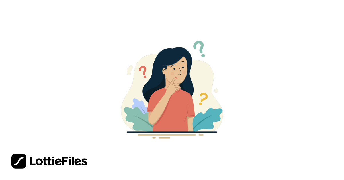 Free thinking woman Animation by Roland Solis | LottieFiles