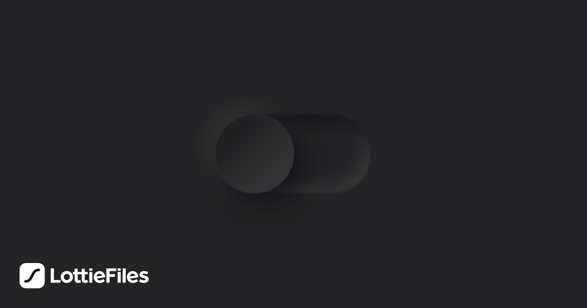 Free Neomorphism Switch [Dark Theme] Animation by Artem | LottieFiles