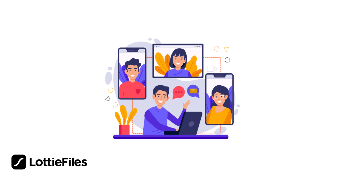 Free video chat Animation by Abhilesh Kapdi | LottieFiles