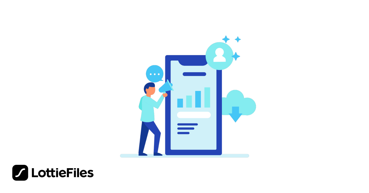 Free Mobile app Lottie JSON animation 2 Animation by Weblodge | LottieFiles