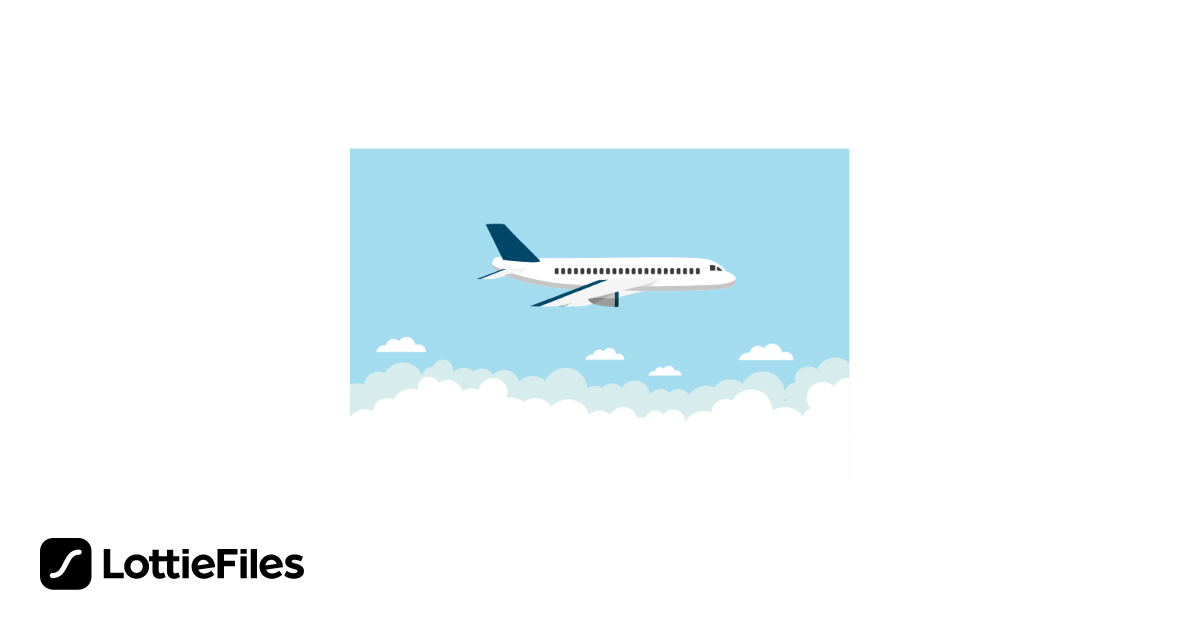 Free Airplane flying Animation by Rehman_javed | LottieFiles
