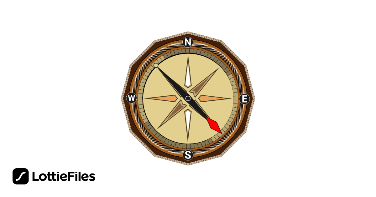 Free Compass Ancient Brown Animation by Harshit Kashyap | LottieFiles