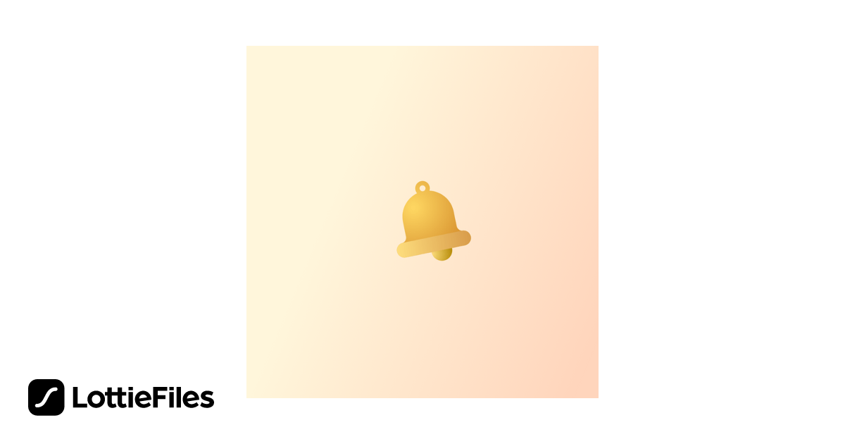 Free Swinging bell with an animated gradient background Animation by ...