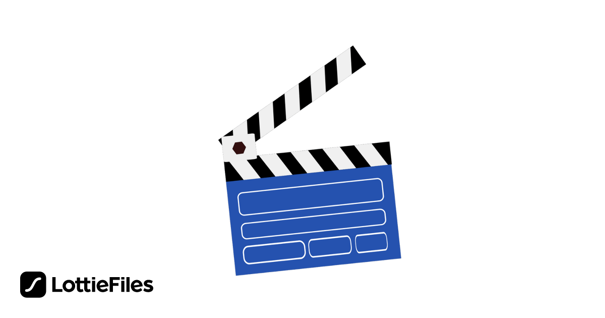 Free Film slate Animation by Jazmín | LottieFiles