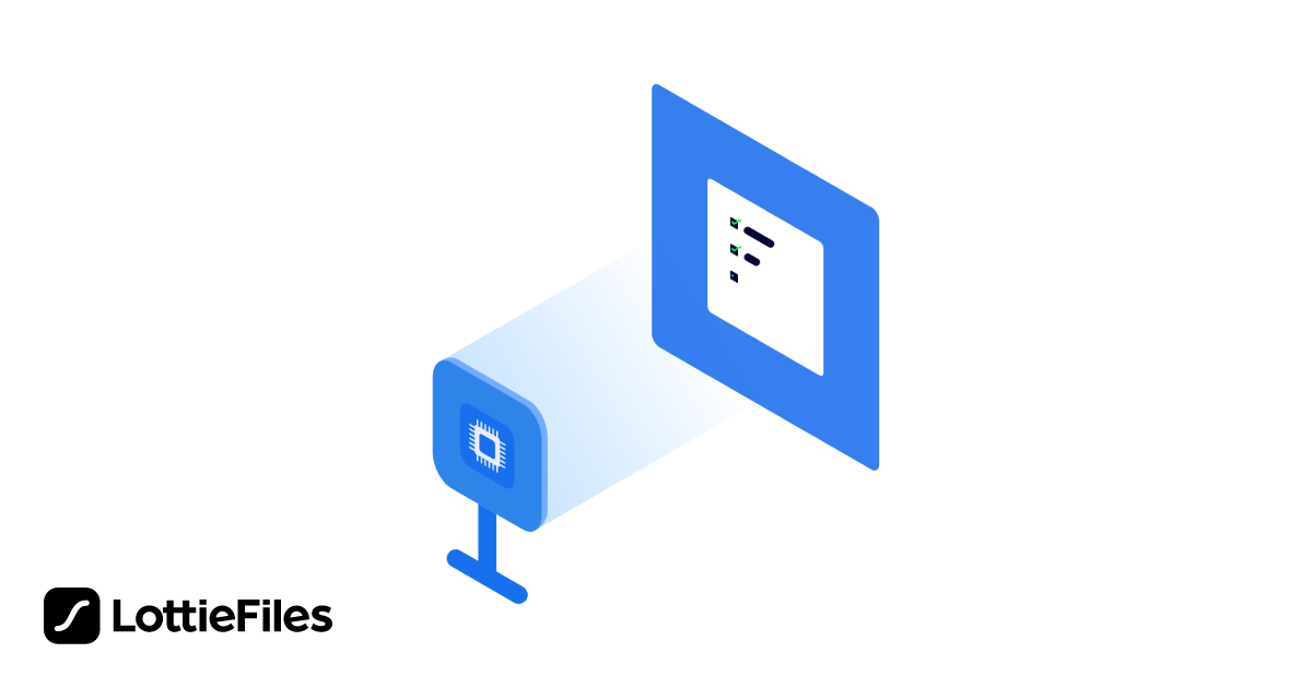 Free Isometric projector Lottie Animation Animation by SM Rony ...
