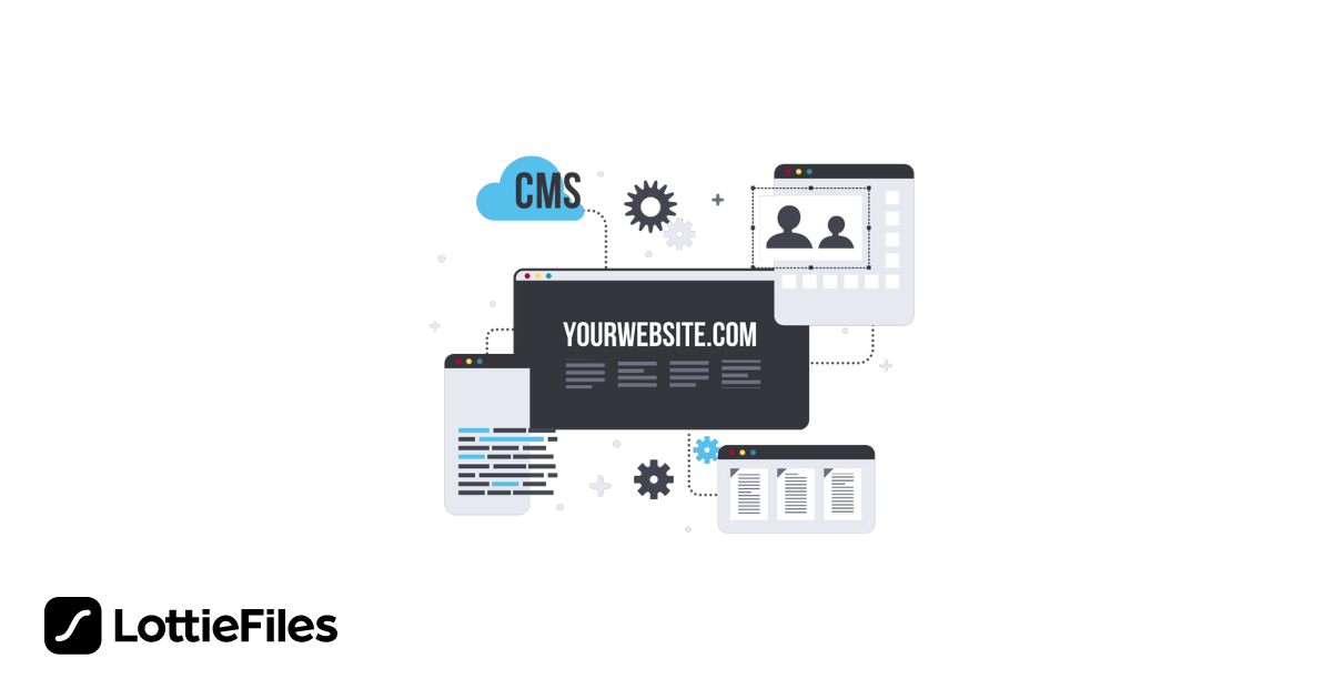 Free Website CMS Animation by Priyanshu | LottieFiles