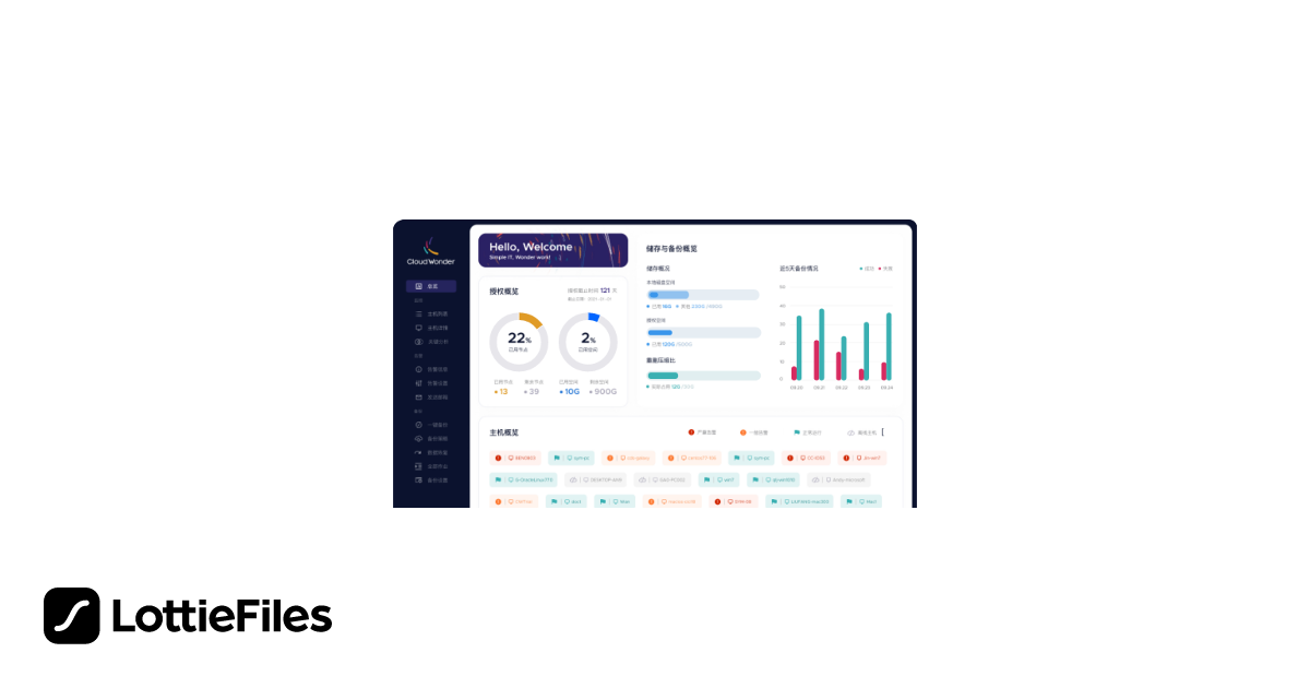 Free saas interface Animation by Emma Wang | LottieFiles