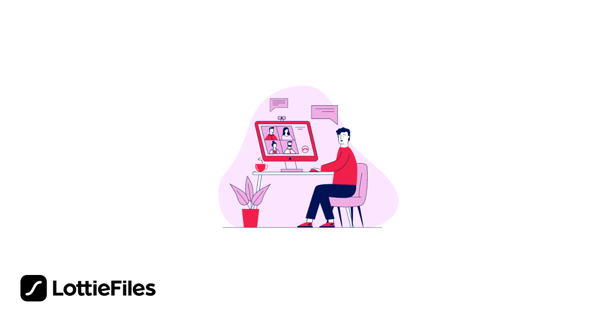Free Online Meeting Animation by Mark Arrow | LottieFiles