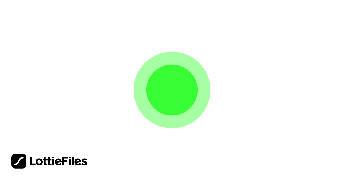 Free Green dot Animation by Emanuel Kristensson | LottieFiles
