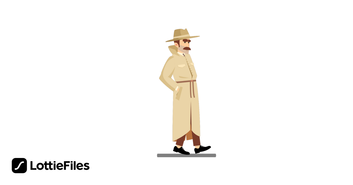 Free Mr Detective Animation by Bashir | LottieFiles
