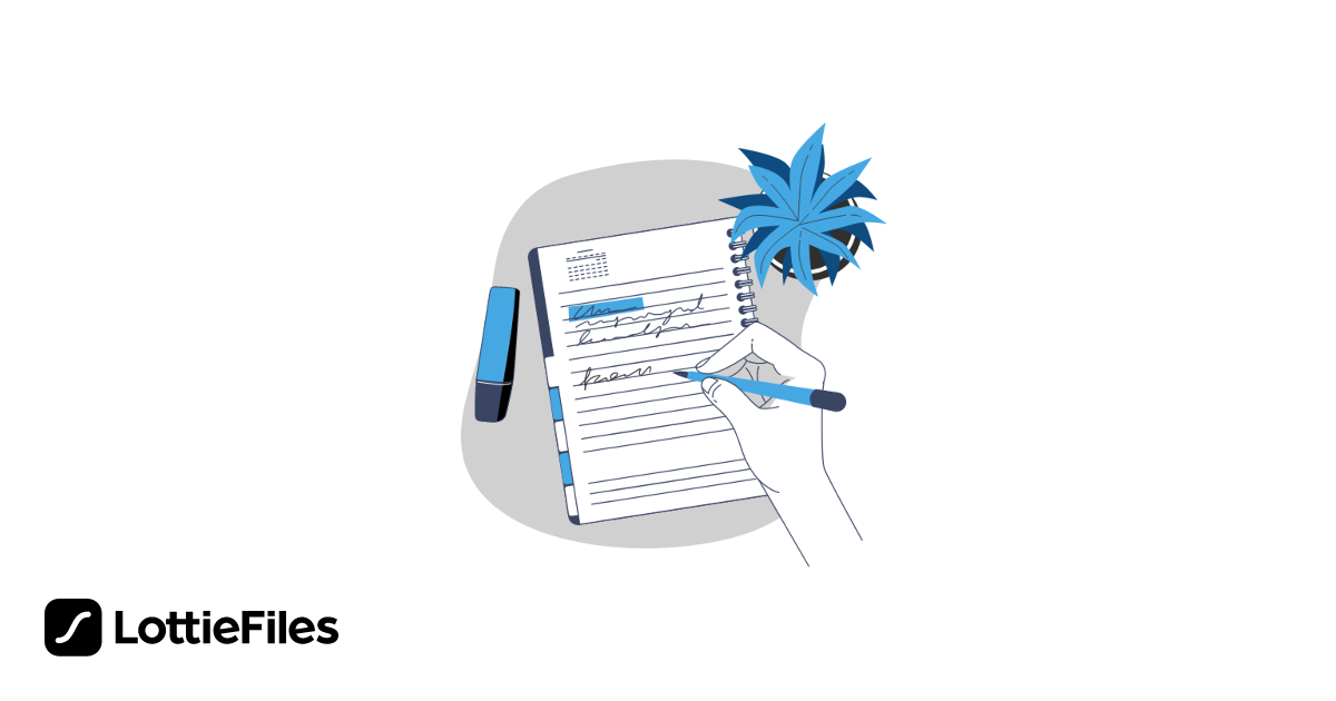 Free Writng Animation by yahya tariq | LottieFiles