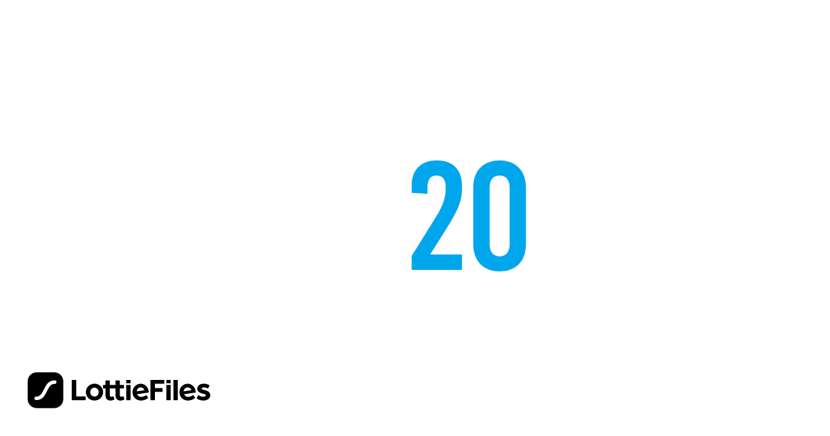Free 20 number Animation by dk super6 | LottieFiles