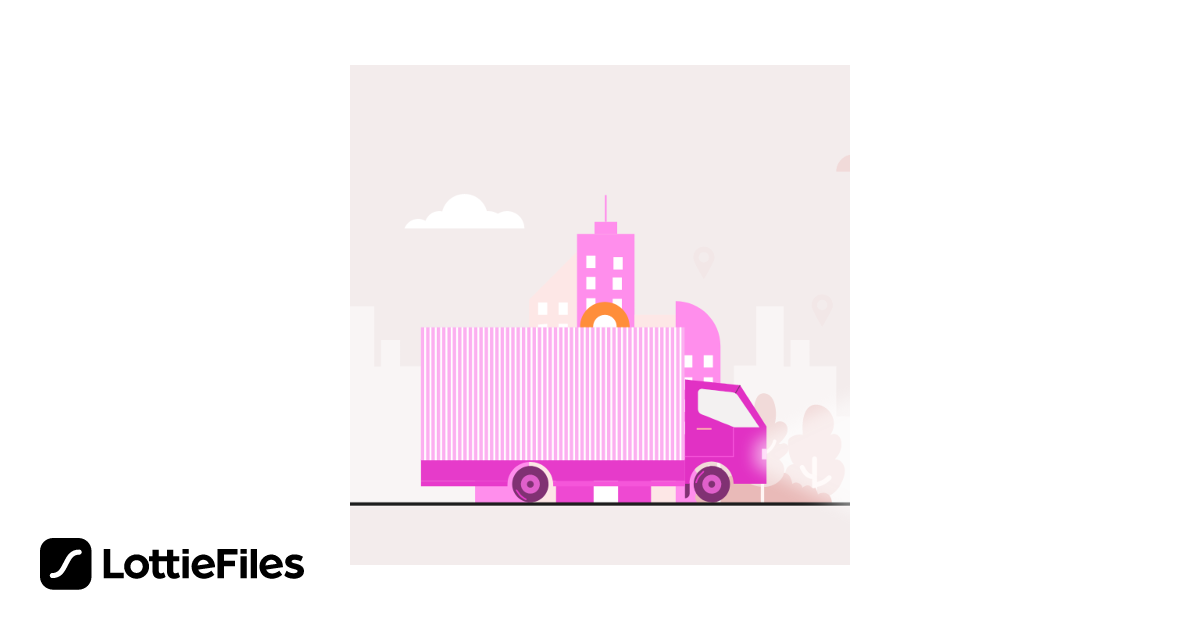 Free Pink Truck Animation by Mfundo Jose | LottieFiles