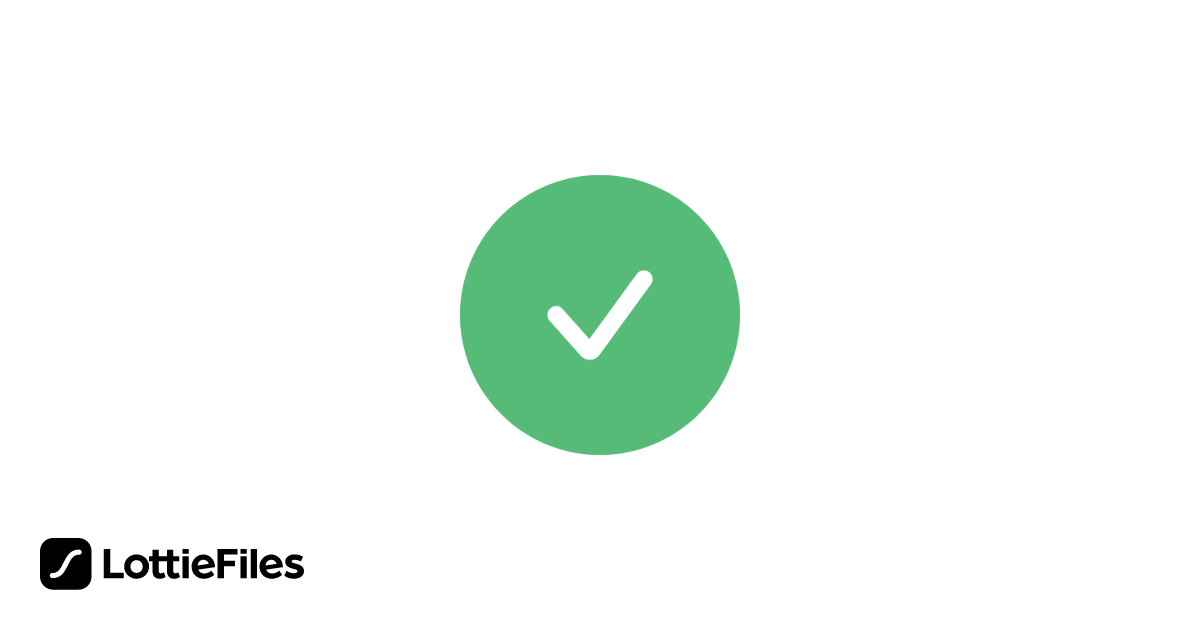 Free Green Check Mark Animation by Rahul | LottieFiles