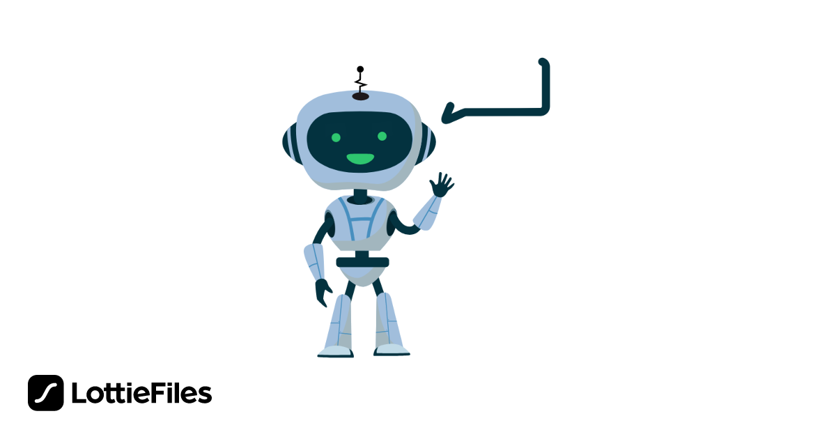 Free robot hello Animation by Mohamed Achraf El Ghayani | LottieFiles