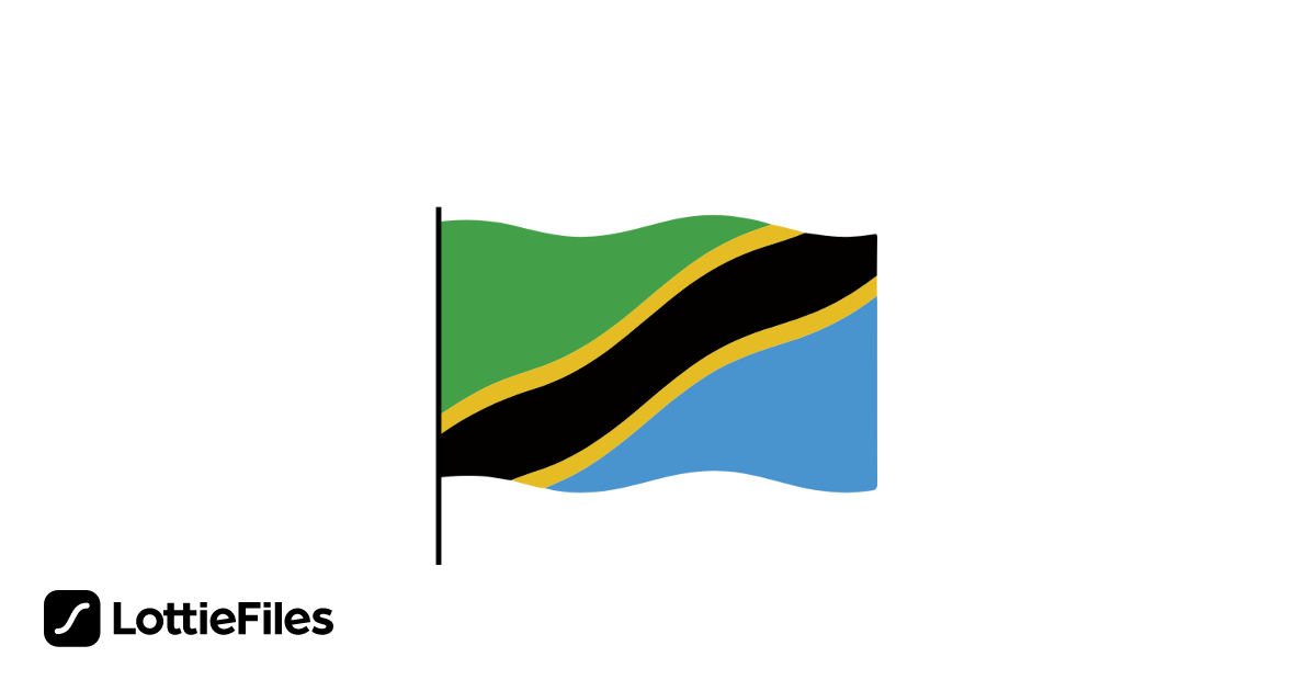 Free Tanzania flag Lottie JSON animation Animation by Weblodge ...