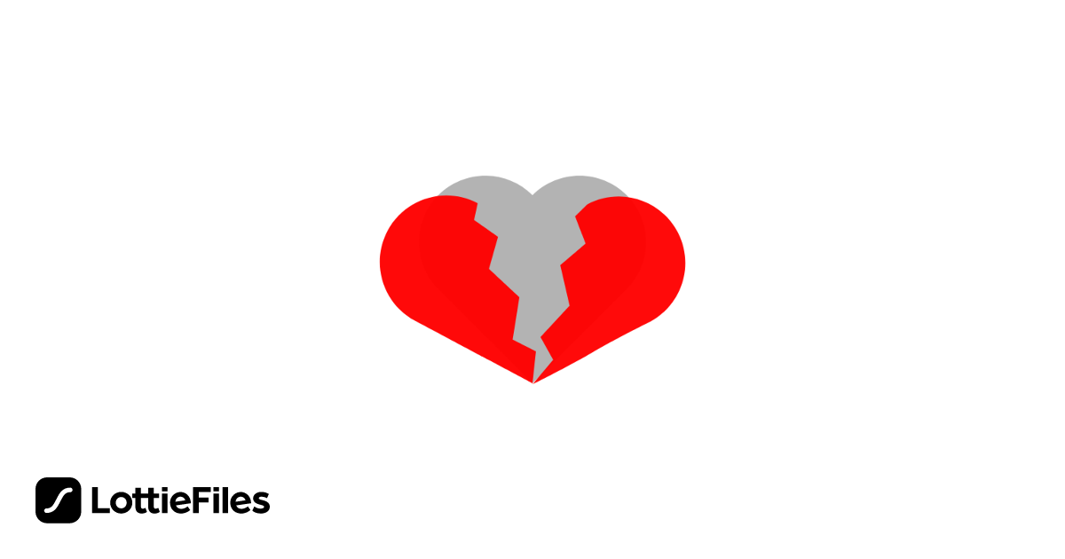 Free broken heart Animation by natoshisakamot0 | LottieFiles