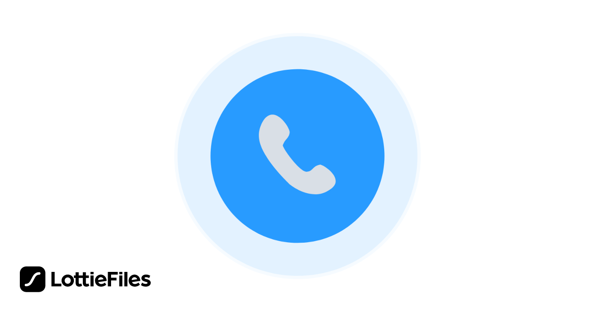 Free Phone Call Blue Animation by Brigitte | LottieFiles