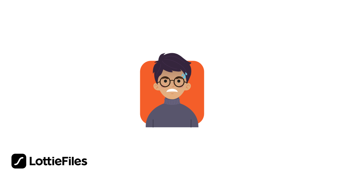 Free Scared 2D character Animation by sidharth khurana | LottieFiles