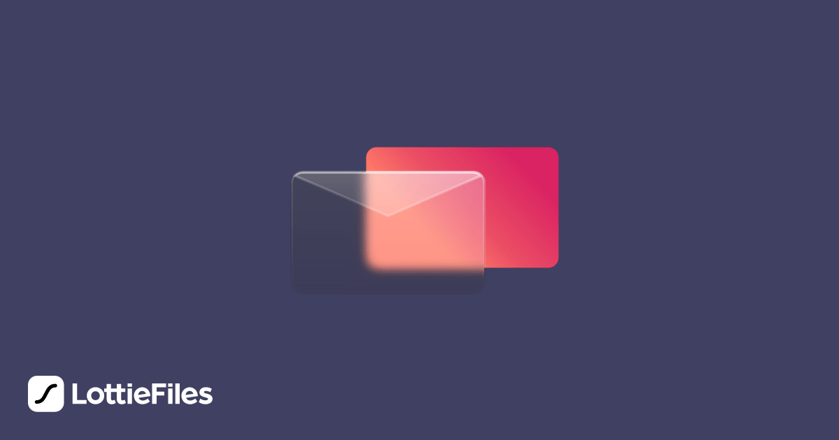 Free Gradient glass morphism Email Icon Animation by jignesh gajjar ...