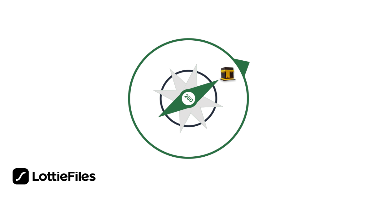 Free qibla compass Animation by Shehzad | LottieFiles