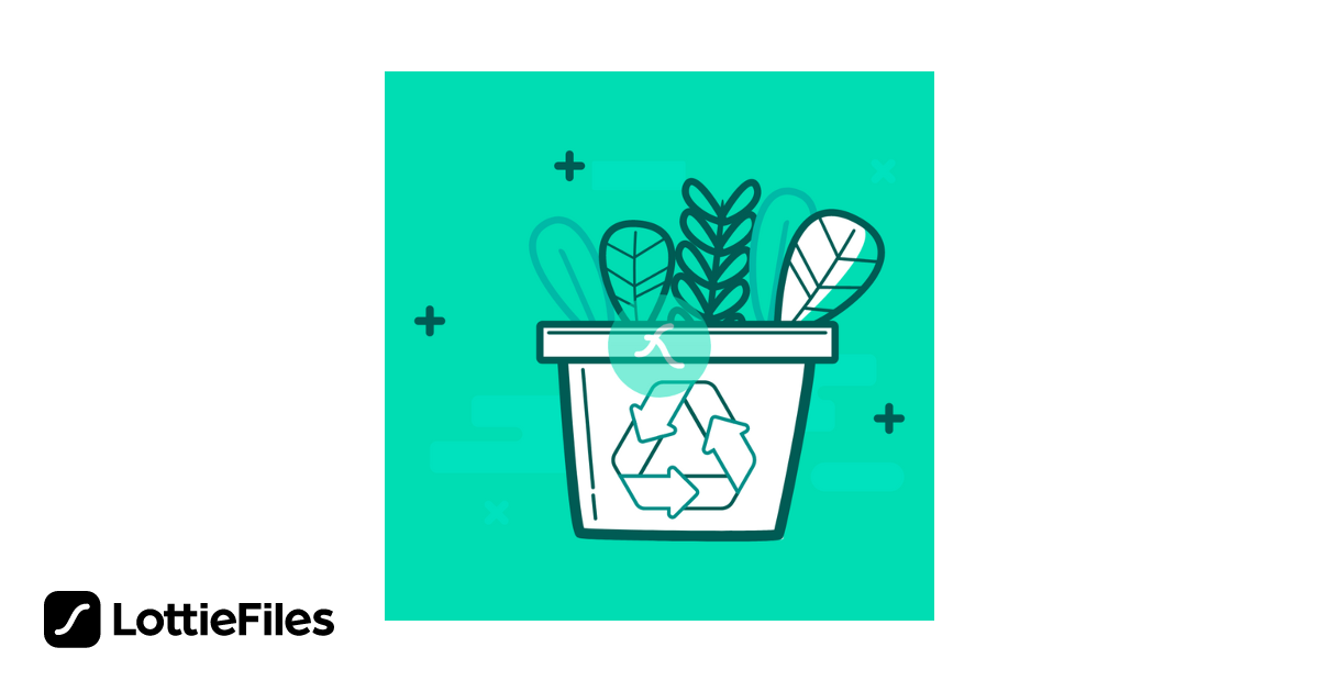 Free Green recycle Lottie JSON animation Animation by Weblodge ...