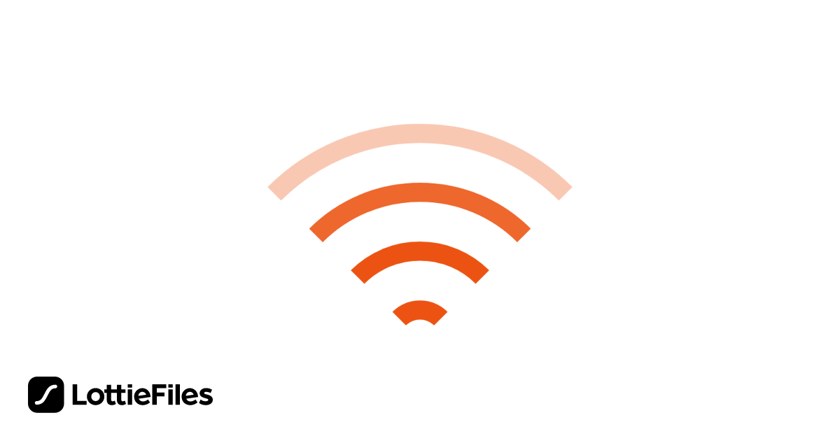 Free Orange Wifi Animation by Jo Kassis | LottieFiles