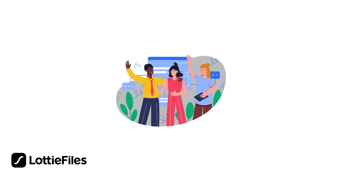 Free Team congratulates colleague for achievement Animation by Skyler ...