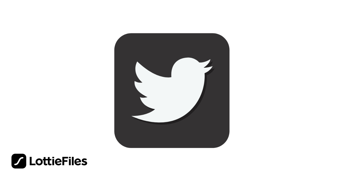 Free Twitter Social Icon Animation by Andrew Olivares | LottieFiles