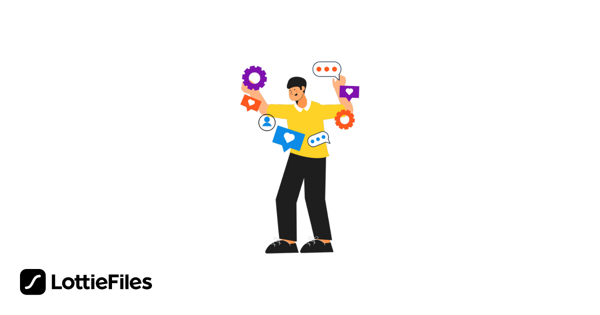 Free Accessing media Lottie JSON animation Animation by Weblodge ...