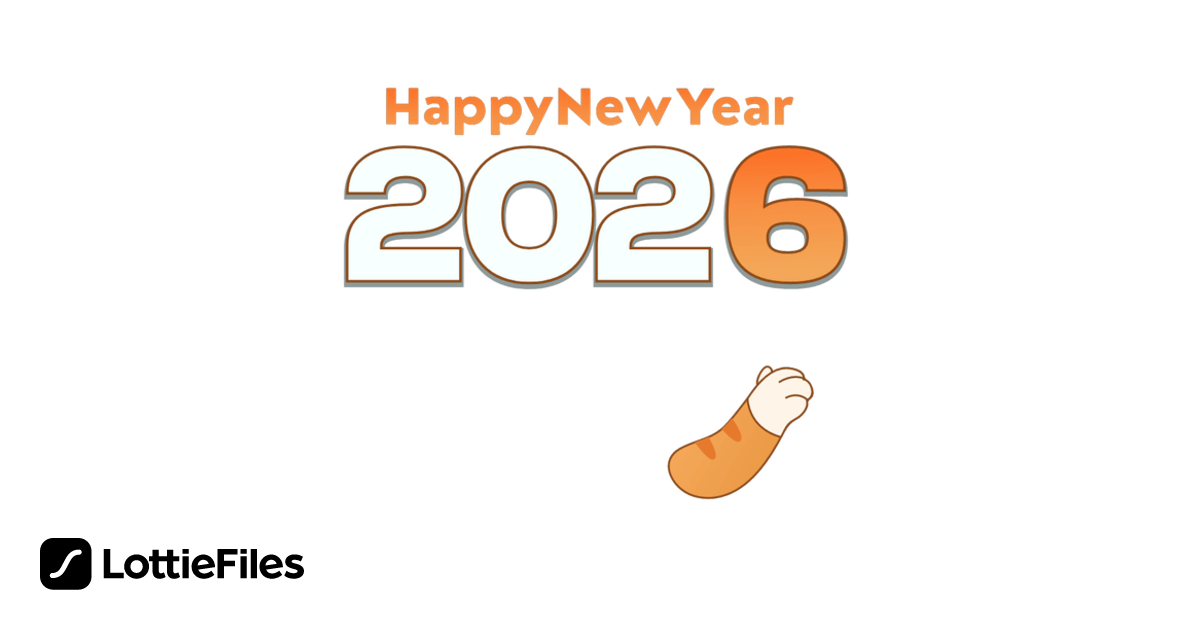 Free Happy New Year Celebration Animation by Abdul Latif | LottieFiles