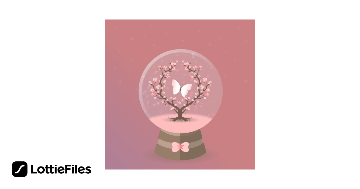 Free Cherryblossom_Snowball Animation by Popsicle | LottieFiles