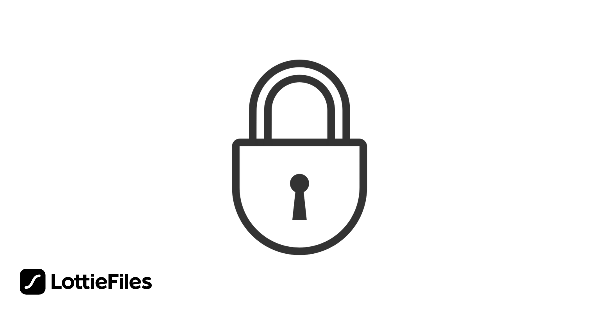 Free Lock Locking Lottie JSON animation Animation by Tinymotion ...