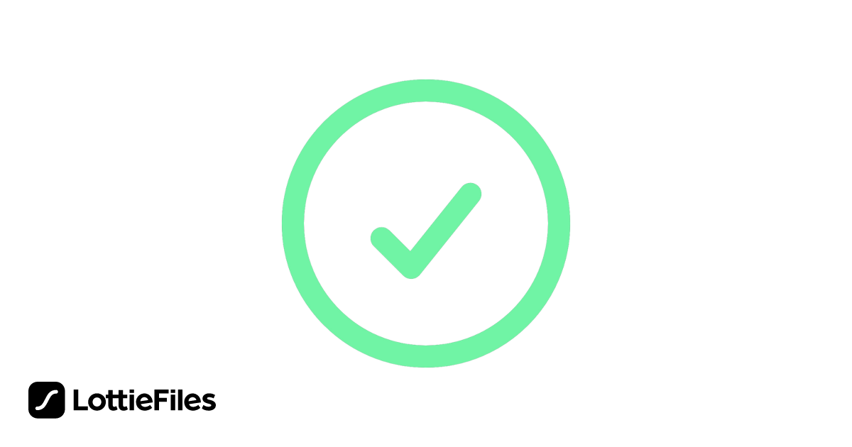 Free Green check Animation by Felipe | LottieFiles