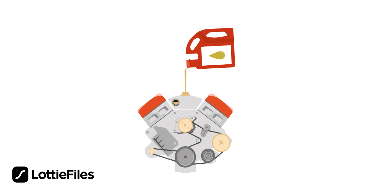 Free Car Engine Pouring Oil Animation by Leonard Rey | LottieFiles