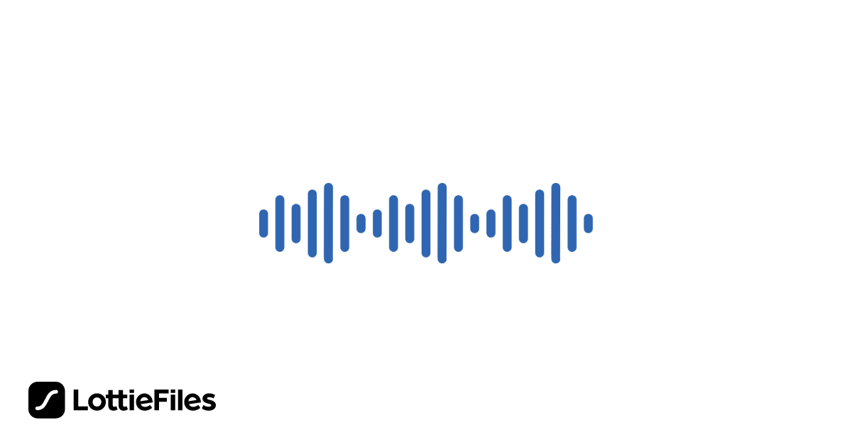 Free Blue audio wave Animation by sagar | LottieFiles