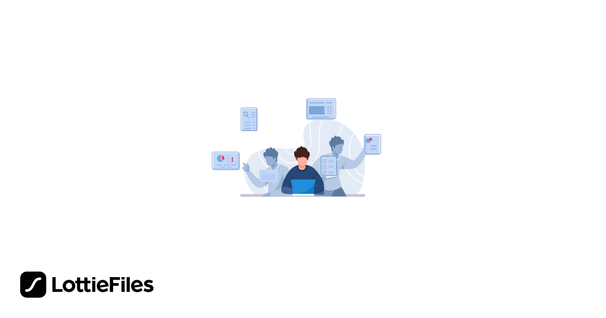 Free Multi-Tasking Animation by Sumesh Sugathan | LottieFiles