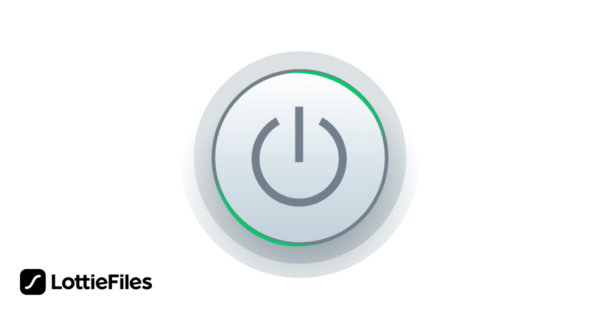 Free Power Button Animation by Omprakash | LottieFiles