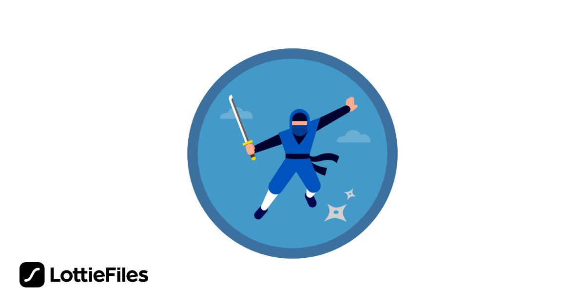 Free Ninja Animation by Ping | LottieFiles