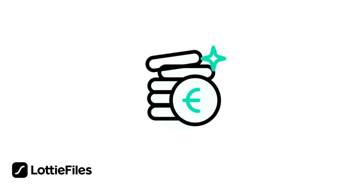 Free Euro icon Lottie JSON animation Animation by Weblodge | LottieFiles