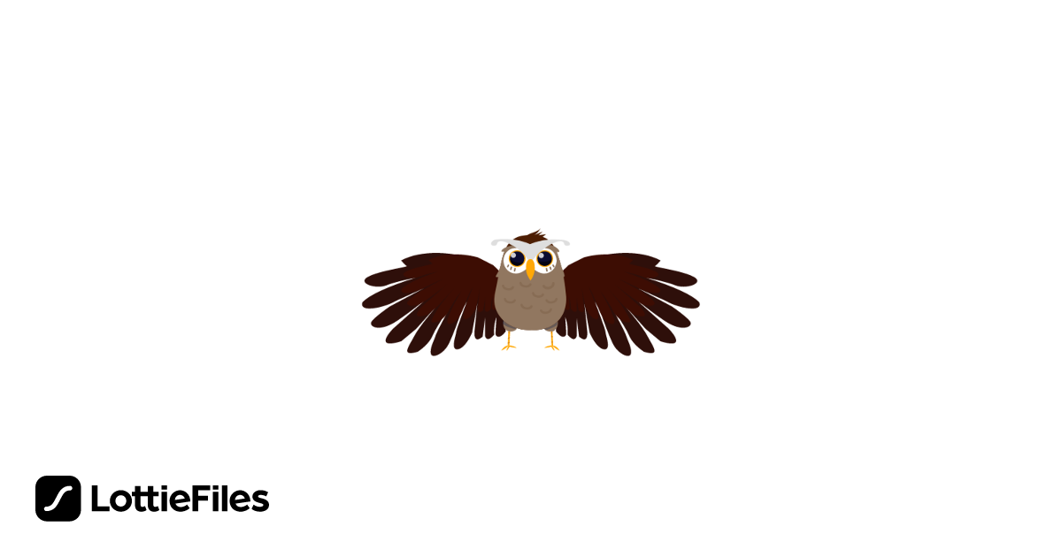 Free Owl flying Animation by Conor | LottieFiles