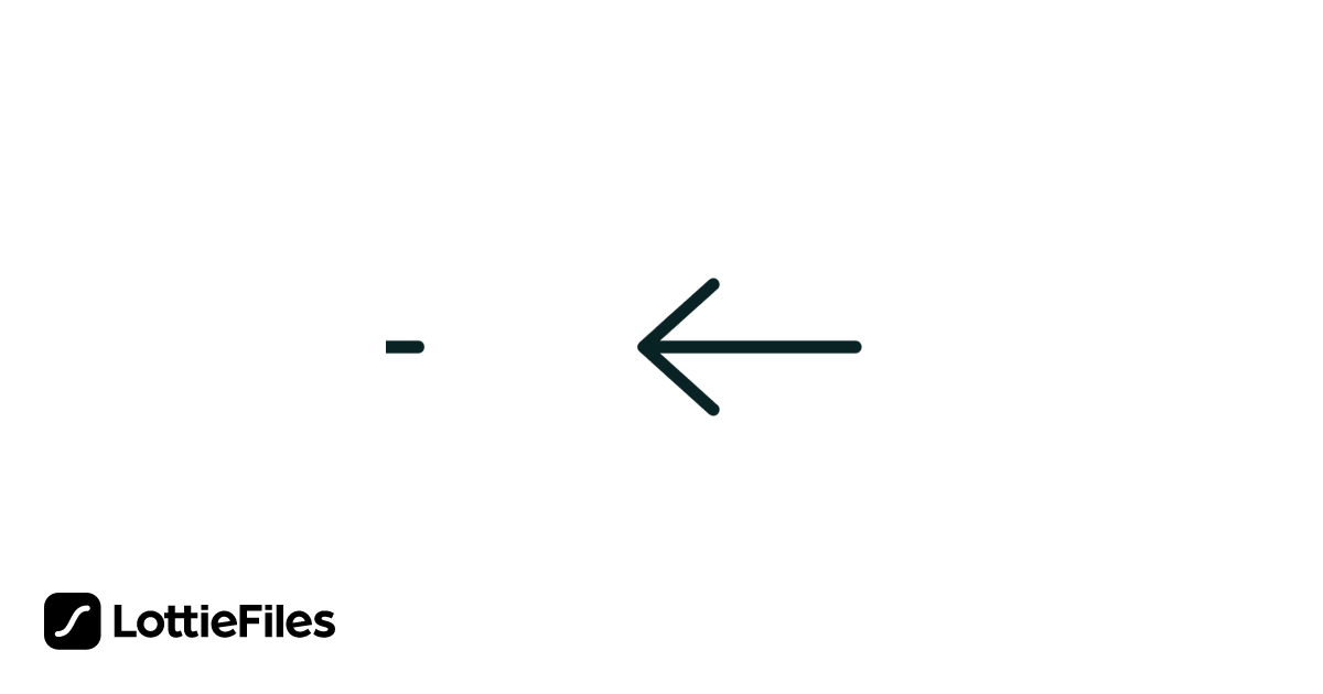 Free Left Arrow Animation by Nick | LottieFiles