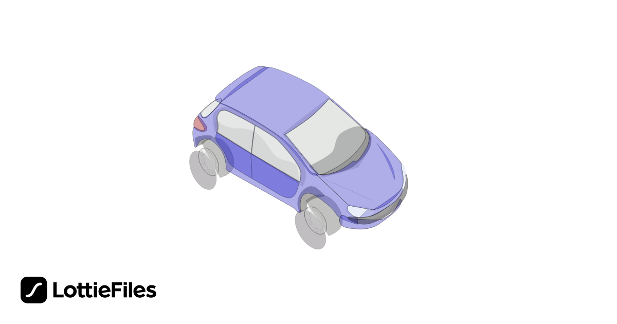 Free Blue car Animation by quentin candaele | LottieFiles