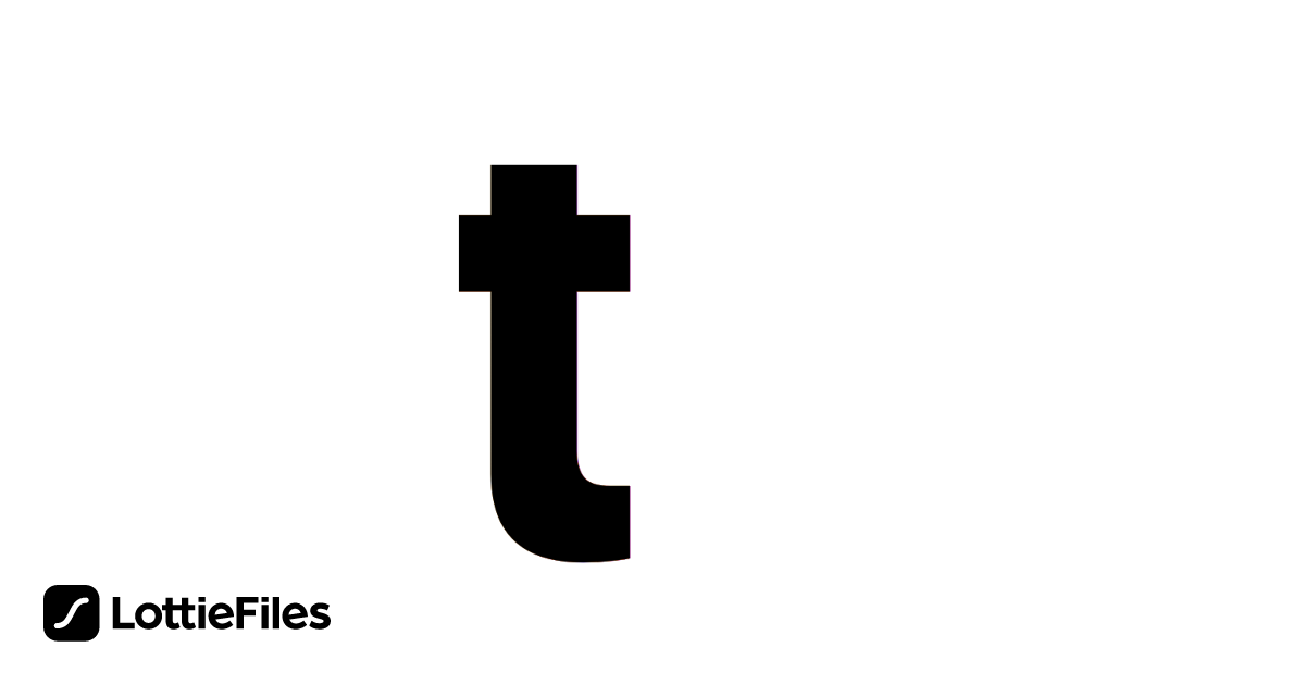 Free Letter T Animation by Rita Silva | LottieFiles