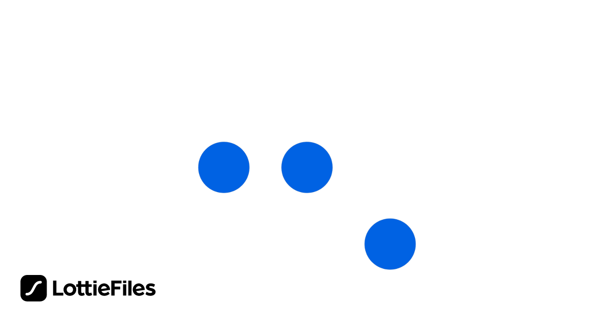 Free Bouncing Blue Dots Animation by Adam | LottieFiles