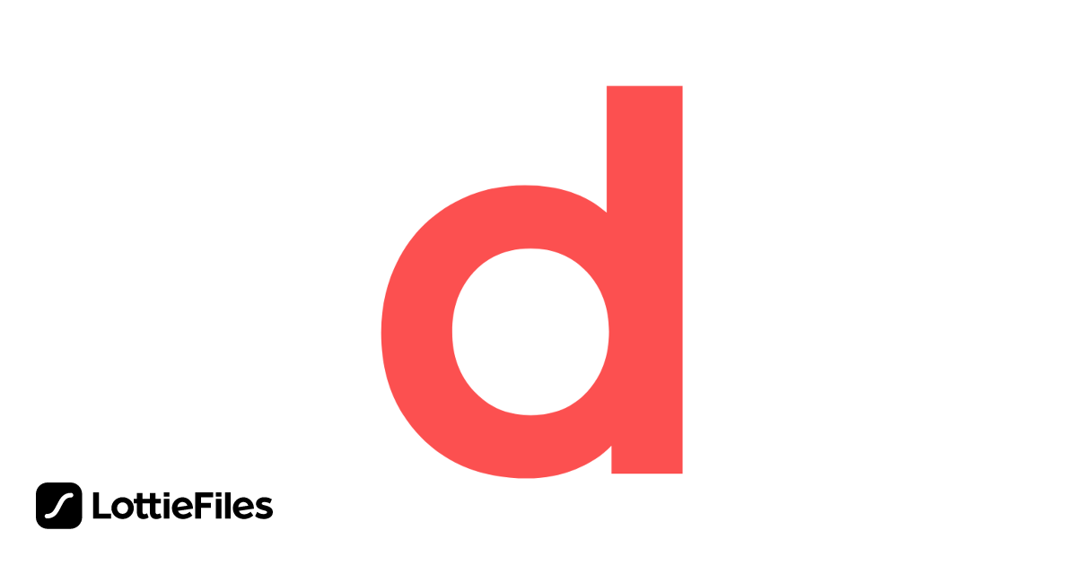 Free Letter D Animation by Rita Silva | LottieFiles
